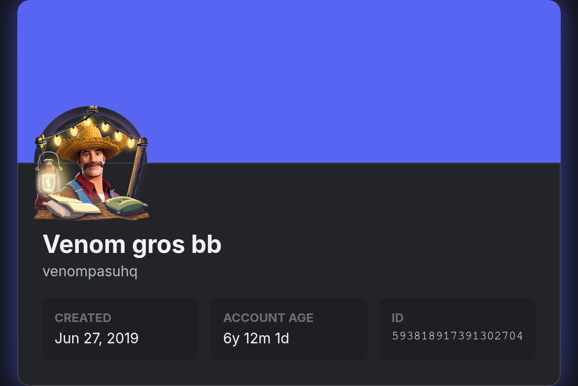 Venom gros bb — Discord.dog